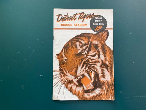 1955 Official Detroit Tigers vs Boston Score Book at Briggs Stadium | eBay