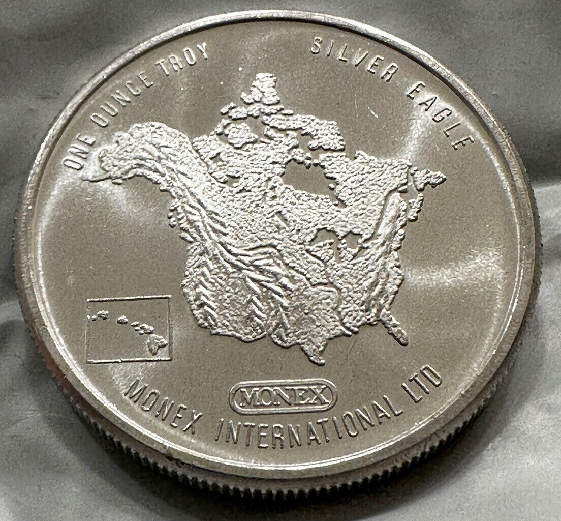 RARE Vintage 1982 Monex via RCM 1 Oz American Eagle Silver Coin .999 ...