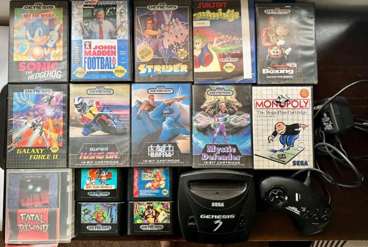 Vintage Sega Genesis 3 Console & Controller | Games Bundle | eBay