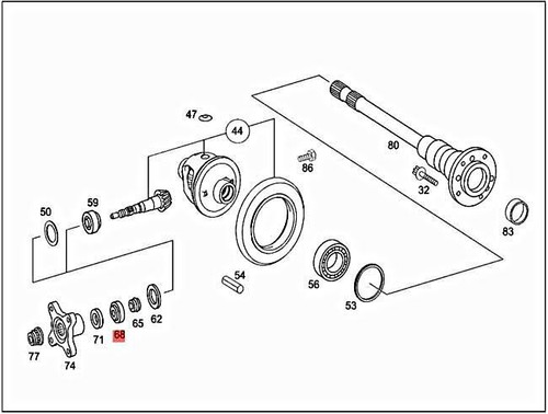 Genuine MERCEDES Tapered roller bearing 0199816205 | eBay