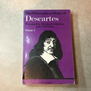 The Philosophical Works of Descartes, Vol I volume 1 one haldane ross ...