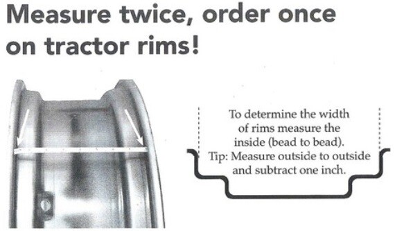 Rear Wheel Rim 10"x24" Fits Farmall 100 130 140 A B BN Super A ...