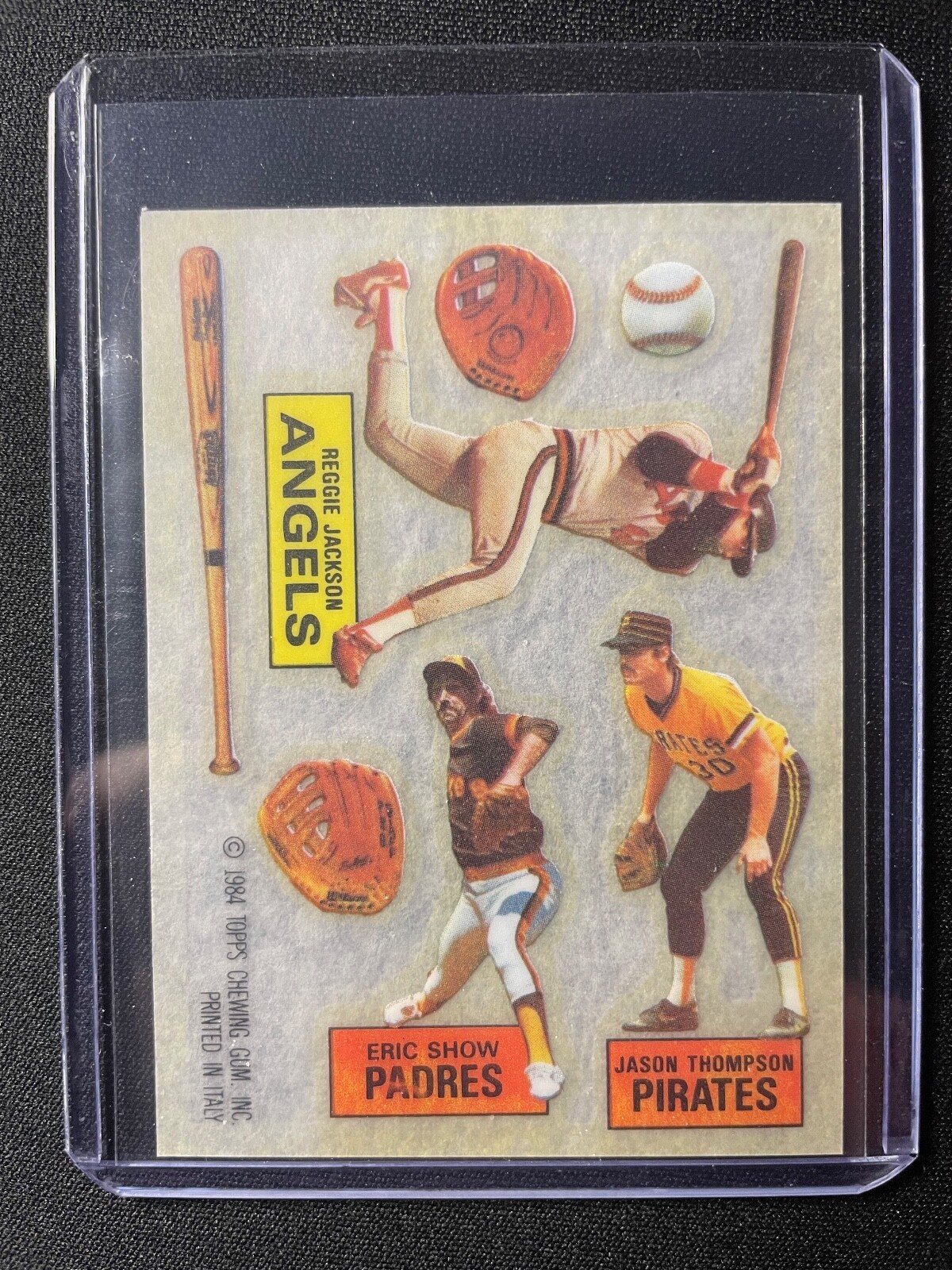 1984 Topps Rub Downs Reggie Jackson/Eric Show/Jason Thompson!!! | eBay