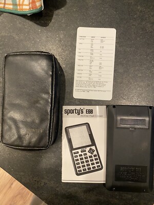 Sporty’s Electronic E6B Flight Computer Calculator w/ Case, Manual ...