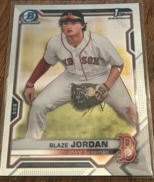 BLAZE JORDAN 2021 Bowman Chrome 1st Rookie #BCP-71 Red Sox RC | eBay