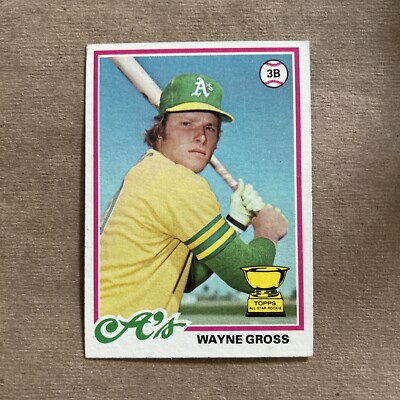 1978 Topps Baseball Wayne Gross Oakland A’s Card #139 | eBay