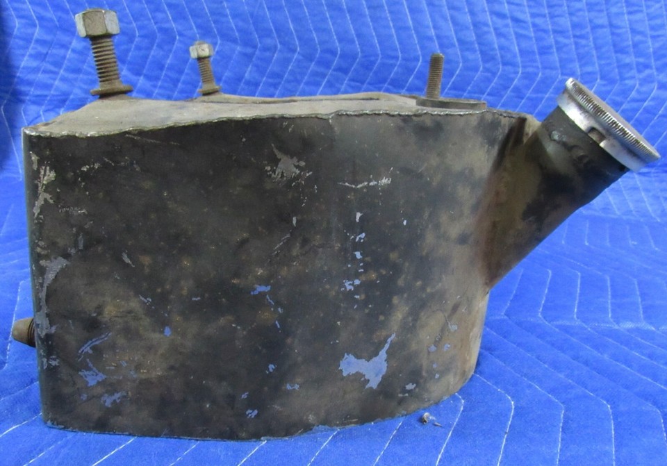 CHROMED PAINTED SHORT TT RACING HORSESHOE OIL TANK HARLEY KNUCKLEHEAD ...