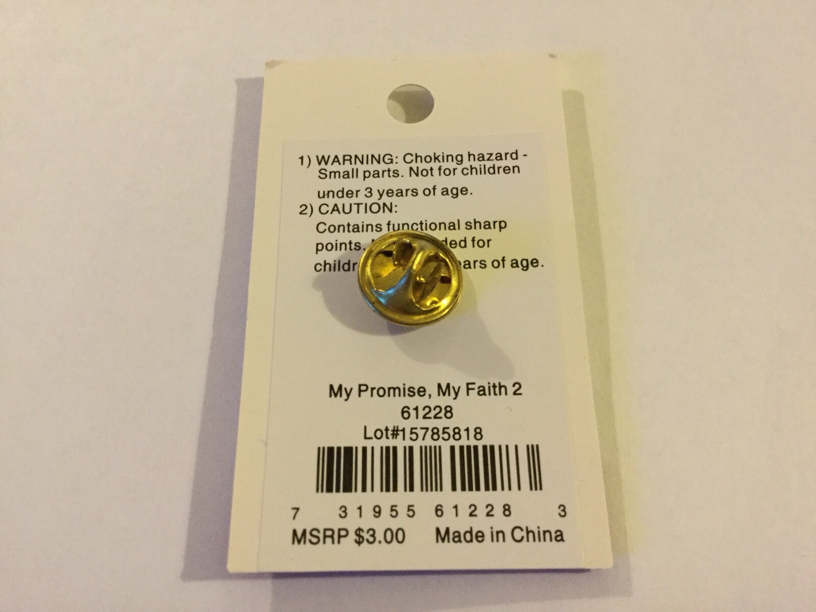 “My Promise My Faith” Rare Brown Square Metal & Enamel Brownies Girl ...