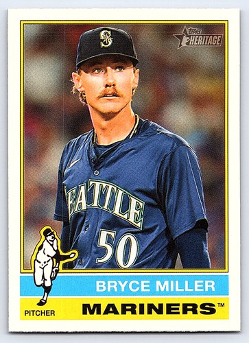 2025 Topps Heritage #107 Bryce Miller Seattle Mariners | eBay