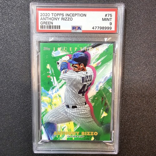 2020 Topps Inception #75 Anthony Rizzo Green PSA 9 Mint Chicago Cubs | eBay