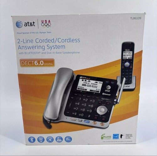TL86109 Vtech Communications Dect 2-Line Corded/Cordless 6.0 Digital ...