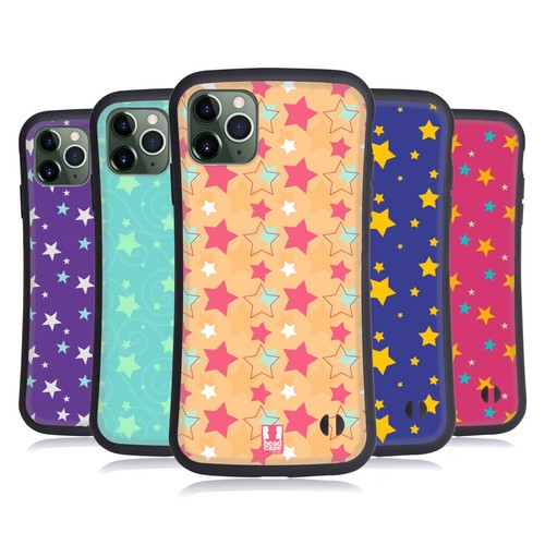 HEAD CASE DESIGNS STARS PATTERNS HYBRID CASE FOR APPLE iPHONES PHONES ...