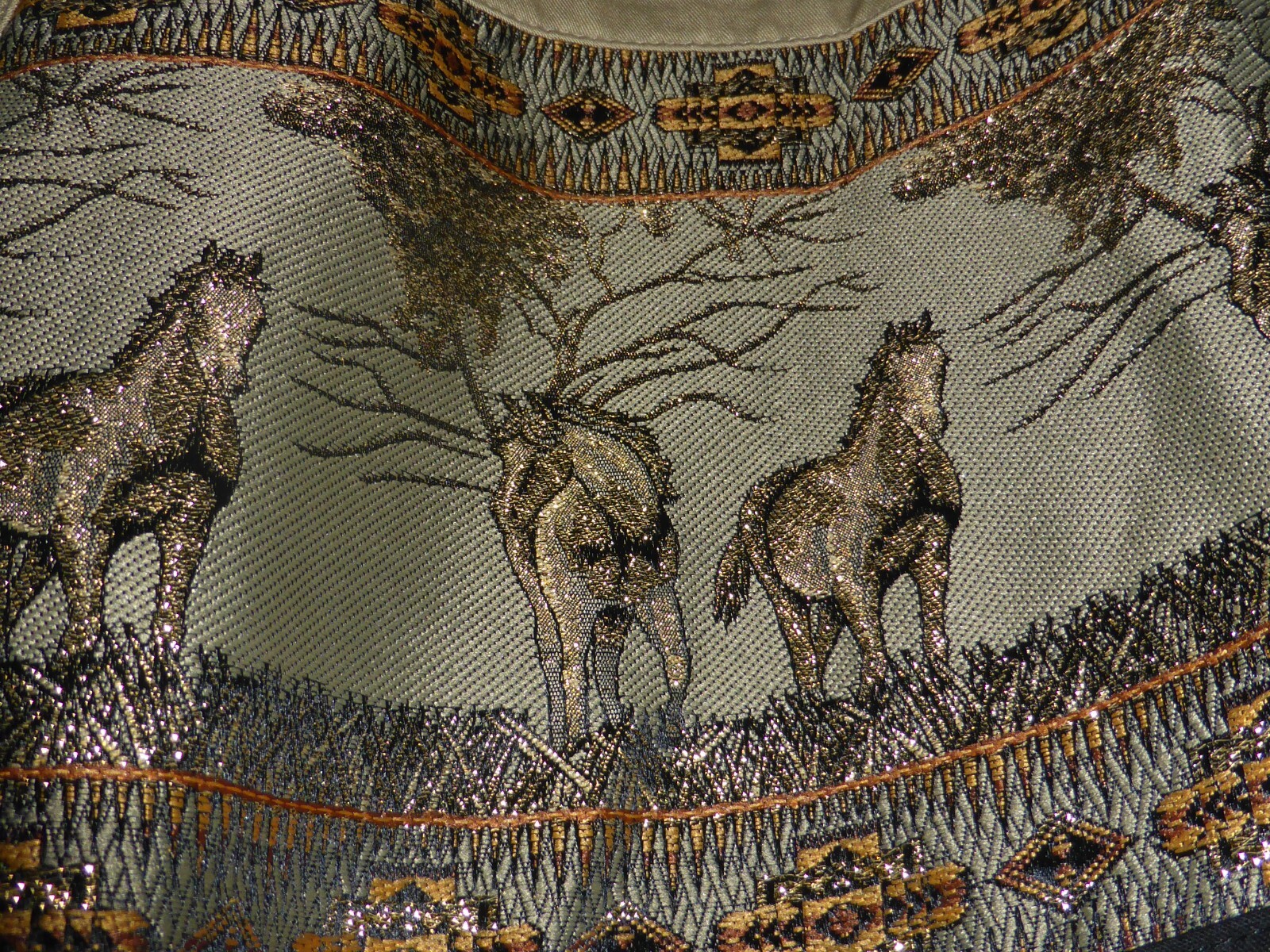 VINTAGE MENS CARTE RODEO D'IDENTITE HORSES BUTTON UP … - Gem