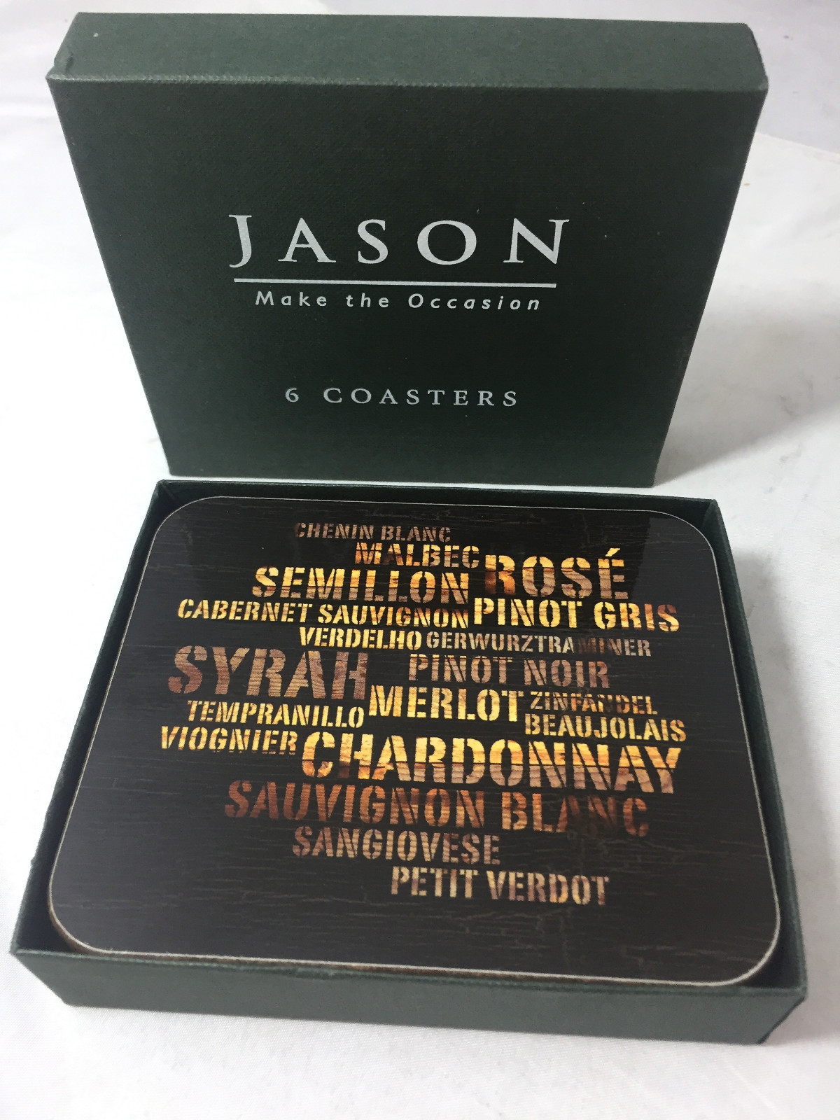 Jason Coasters Make The Occasion Set Of 6 Connoisseurs Collect | eBay