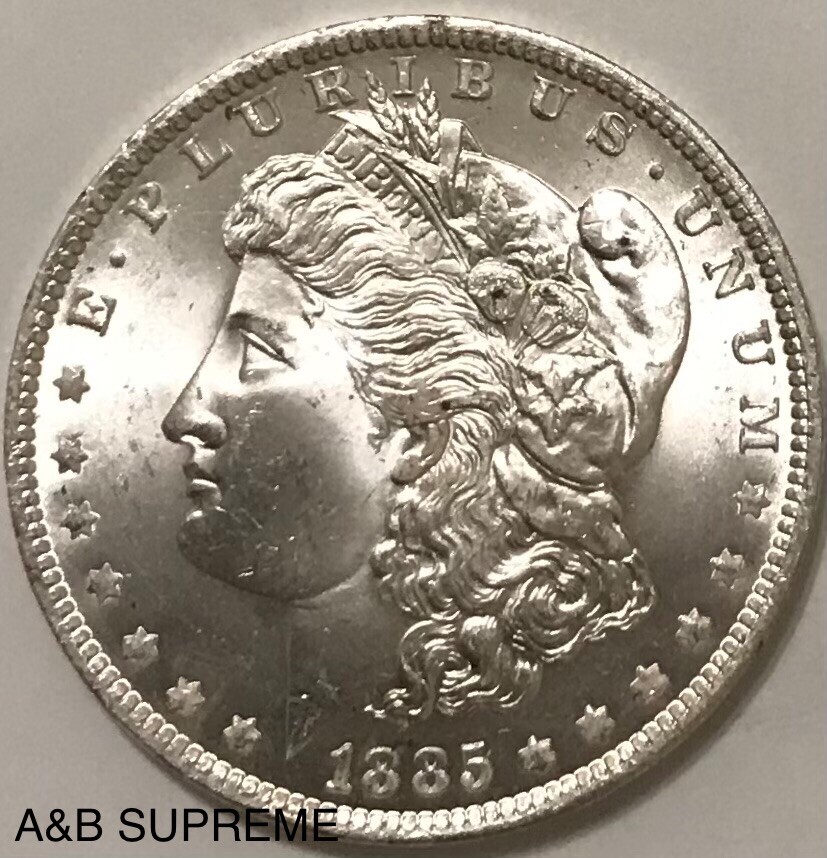 Morgan Dollar From OBW Roll Estate Hoard Choice-Gem Bu Uncirculated 90% ...