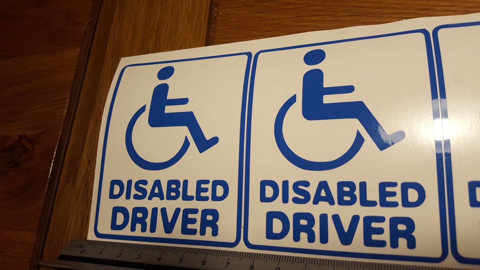 DISABLED DRIVER DECAL STICKER AWARE MOBILITY DISABLED SIGN X 2 NORM ...