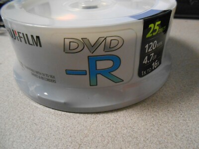 Fujifilm Pack of 25 DVD+R Blank Discs Storage 4.7 GB | eBay