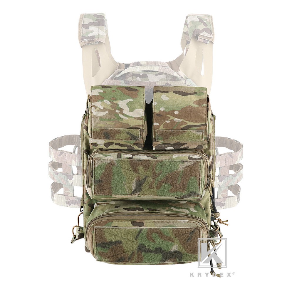 KRYDEX Tactical V2.0 Zip-on Panel Combat Zip Pack for CPC/JPC2.0 Plate ...