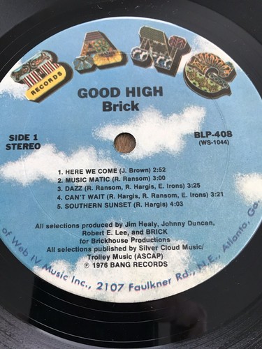 BRICK GOOD HIGH LP VINYL FUNK SOUL 1976 | eBay