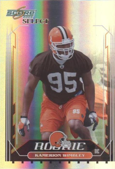 2006 Score Select - Rookie Kamerion Wimbley #409 /599 (RC) for sale ...