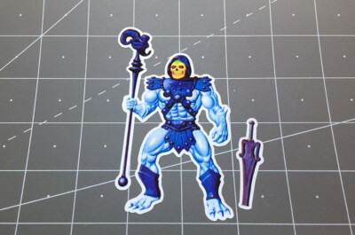 Masters of the Universe MOTU Skeletor cardback art vinyl decal sticker ...
