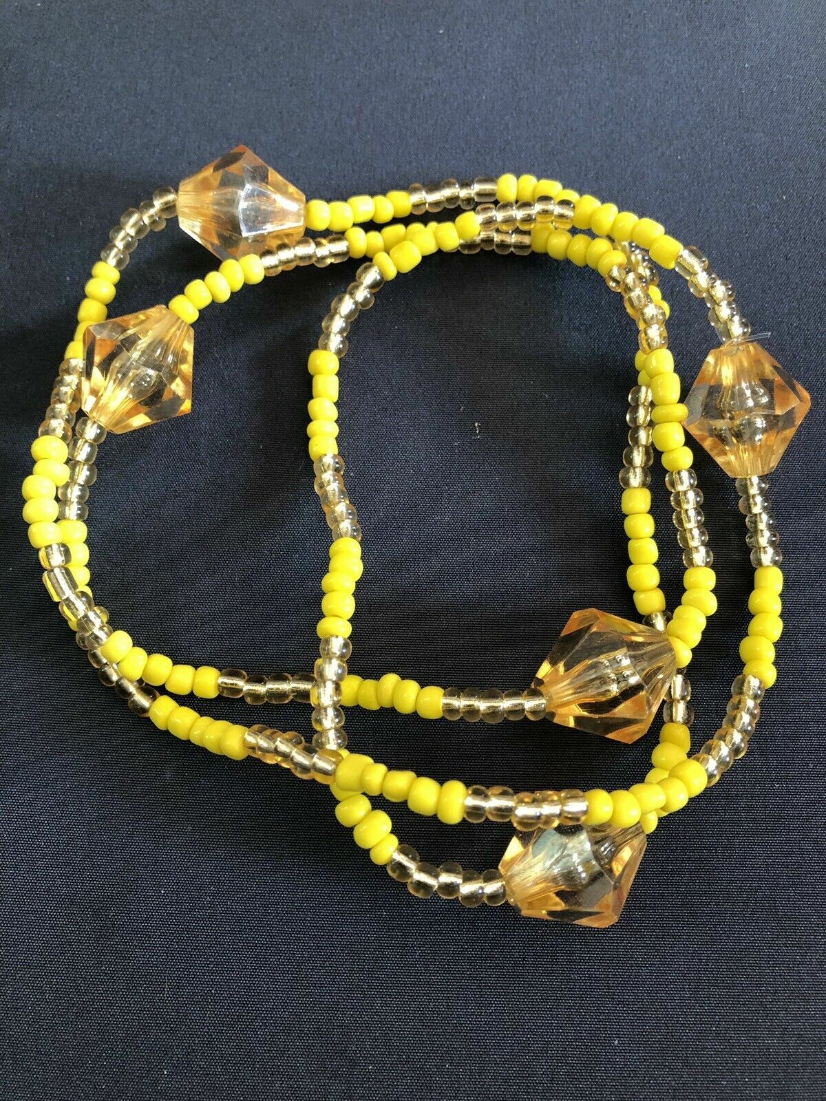 ELEKE Collar De Orisha OSHUN decor Ileke Santeria Yoruba / Collar ...