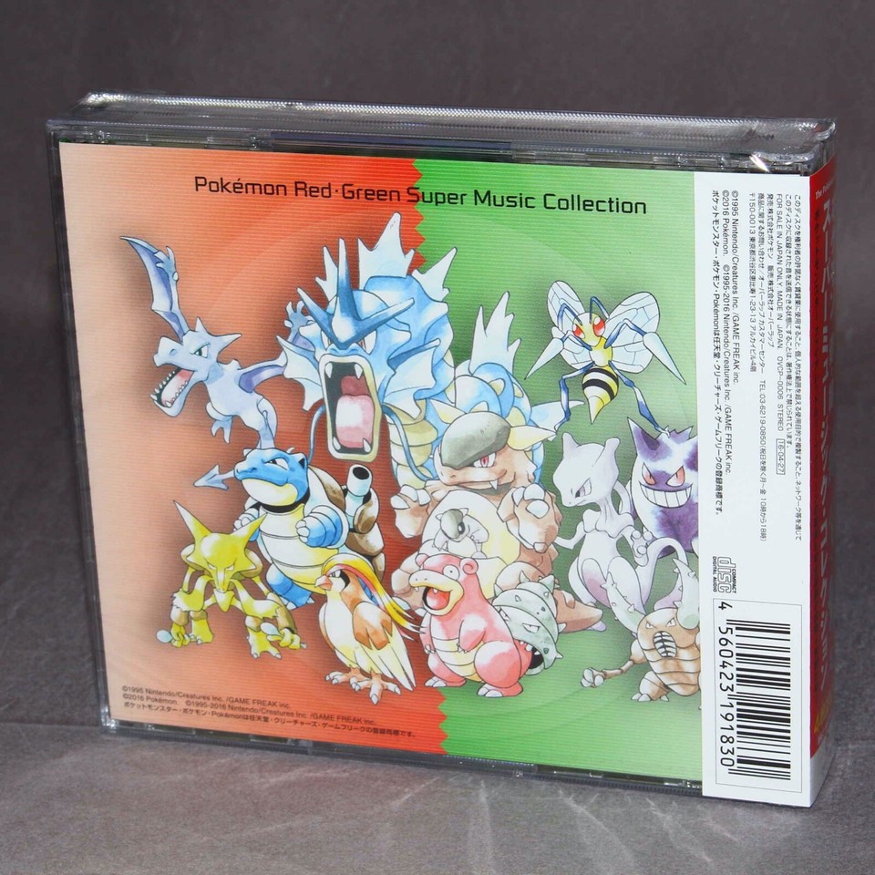Pokemon Red Green Super Music Collection Nintendo Game Boy GBA Music 4 ...