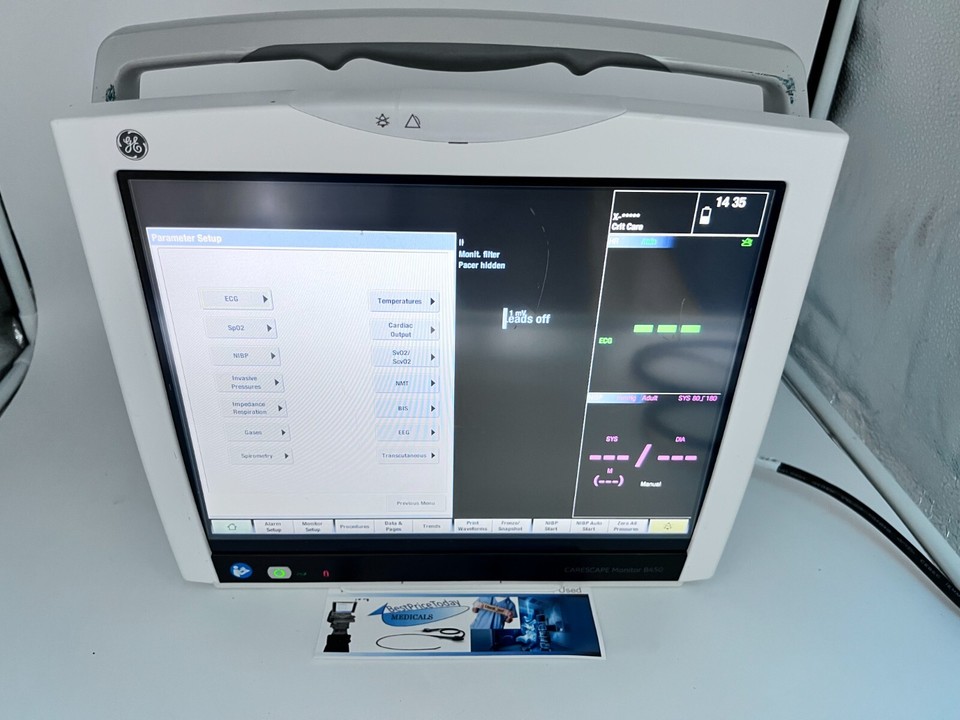 GE Carescape B450 Monitor touchscreen module Critical CARE 2 ECG SPO2 ...