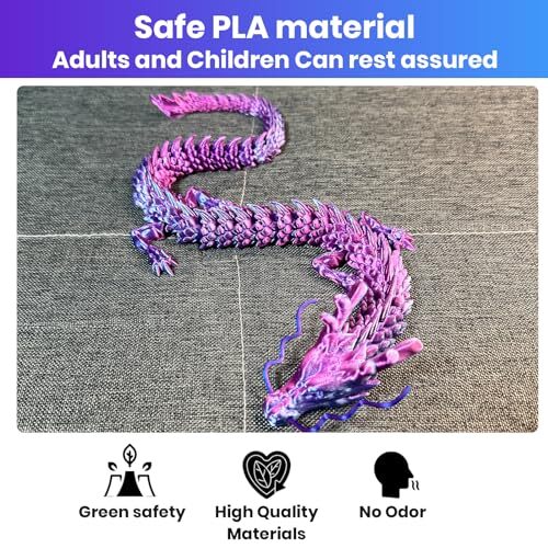 3D Printed Dragon,Chinese Dragon,Dragon Statue,Fidget Toys ,18 Pink ...