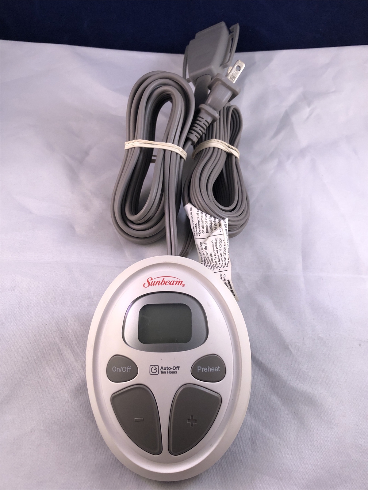 Sunbeam Style O85 Single Control 3 Prong Electric Heated Blanket ...