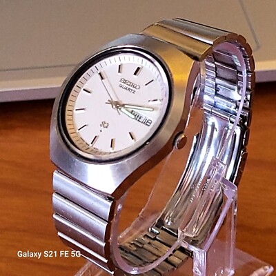 Men's Seiko quartz watch with Day/Date window | eBay