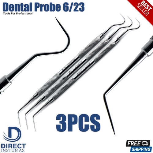 Probe 6/23 Dental Examination Dentist Pick Tools Double Ended Dental ...