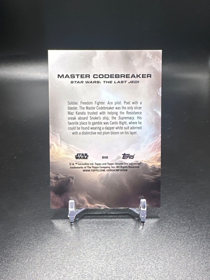 2025 Topps Chrome Star Wars Master Codebreaker Gold /50 #88 | eBay
