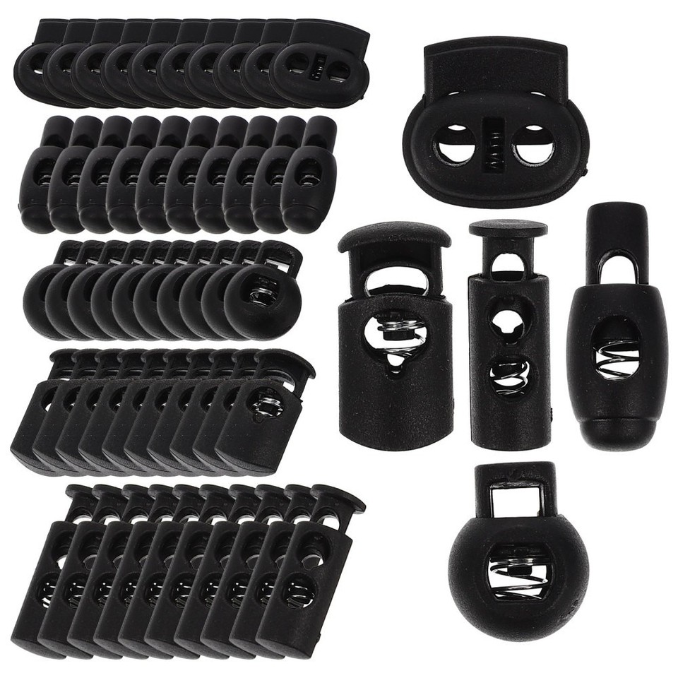 100PCS End Shoe Clothing Cord Lock Cord Locks Lace Locks for Shoelace ...