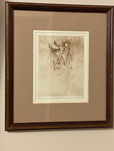 Sandy Scott Etching "Old Santa Fe Saddle" 83/100 | eBay