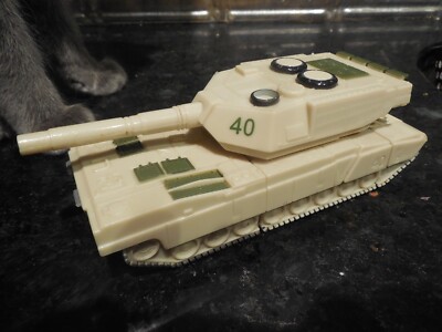 Vintage Transforming Military Tank Robot Plastic Toy Action Figure by ...