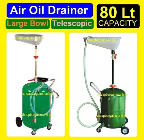 80L WASTE OIL DRAINER OIL DRAIN PAN WORKSHOP UNDER HOIST WASTE OIL ...