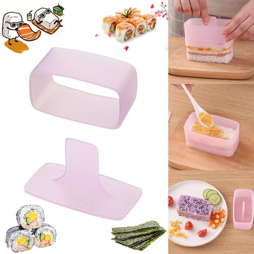 Sushi DIY Maker Mould Musubi Mold Non-Stick Rectangular Plastic GX ...
