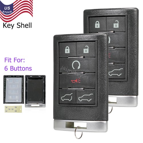 2 Replacement for 2007-14 Cadillac Escalade ESV EXT Remote Key Fob 6b ...