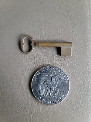 Nice Old Brass Key Antique Miniature Metal Skeleton Key! | eBay