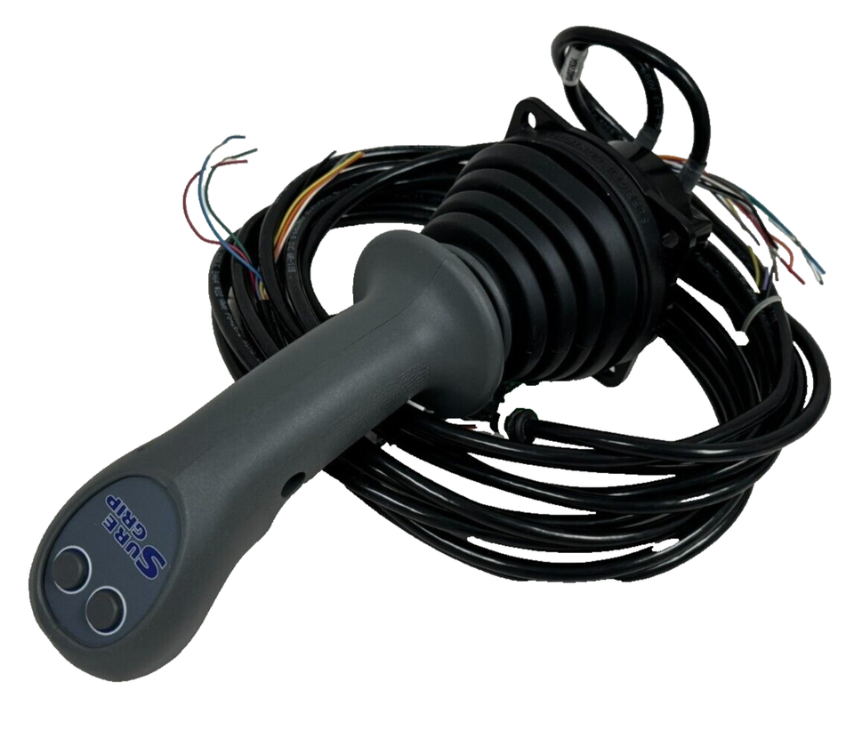 NEW CATERPILLAR 10087699 SURE GRIP JOYSTICK W/ ADAPTER AND CONTROL BOX ...
