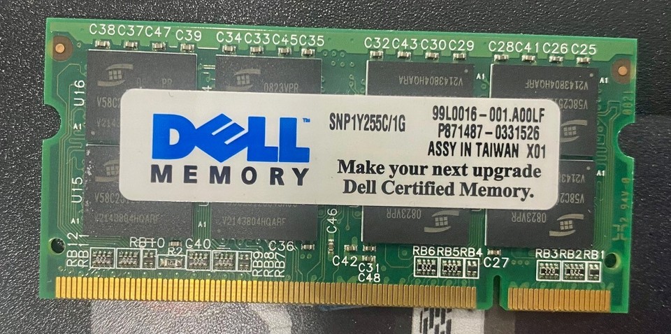 1GB PC2700 DDR1 DDR333 333MHZ 200pin Sodimm Laptop Memory Ram Sodimm 1 ...