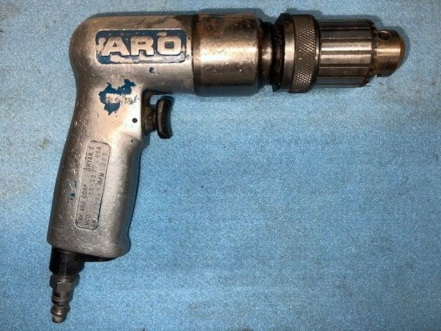 THE ARO CORP. PNEUMATIC DRILL DG051B-30AS 3000 RPM W/ JACOBS CHUCK 41BA ...