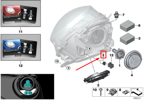 NEW MINI CABRIO F57 TAIL LIGHT BULB 63117359245 7359245 ORIGINAL | eBay
