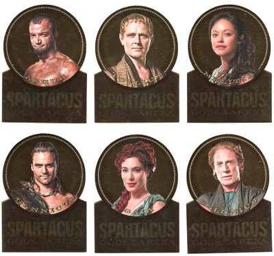 Spartacus 2012 Premium: Gods of The Arena 6 Card Die-Cut Gold Plaque ...