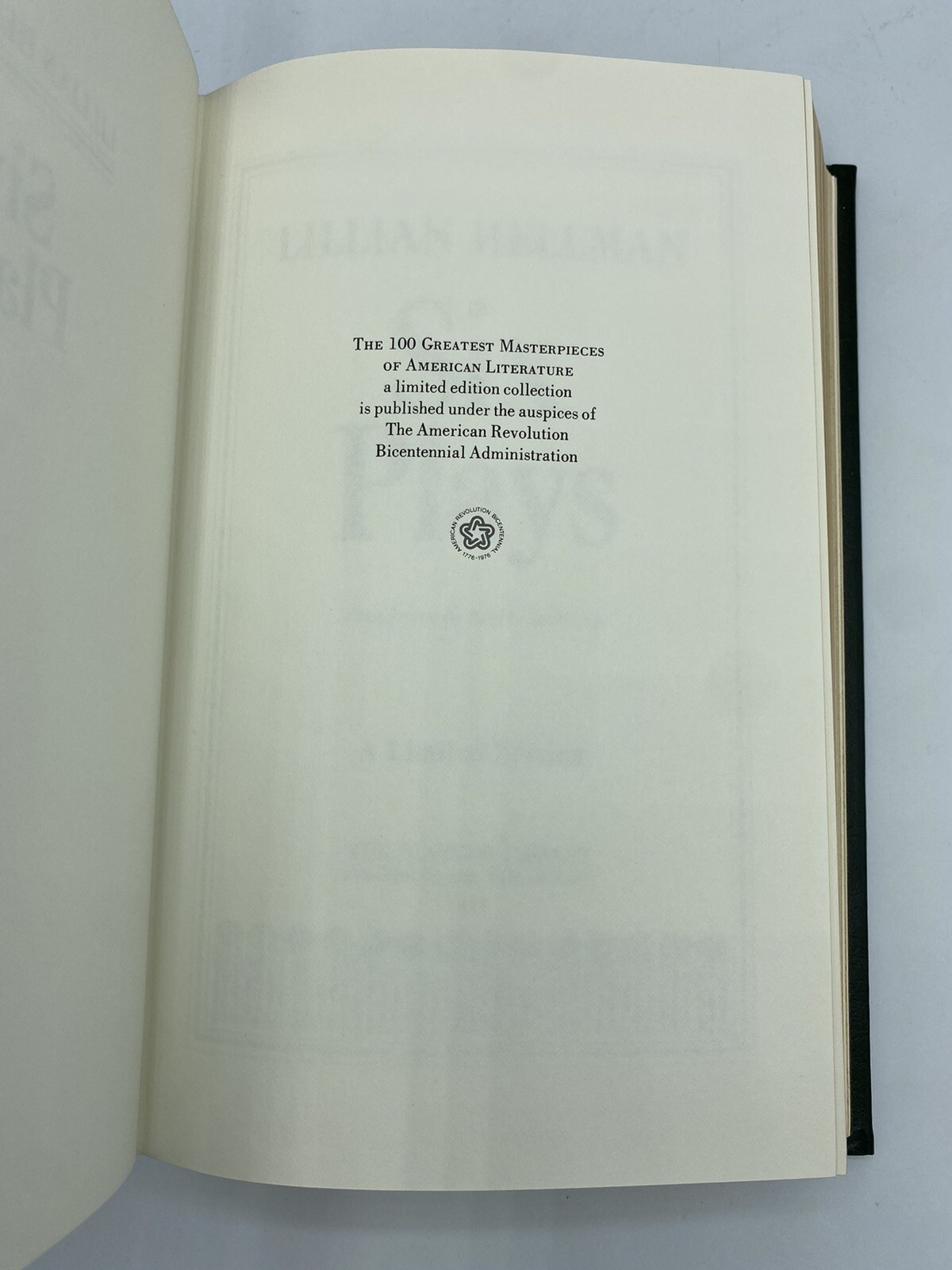 Franklin Library 1978 Six Plays Lillian Hellman 100 Greatest ...