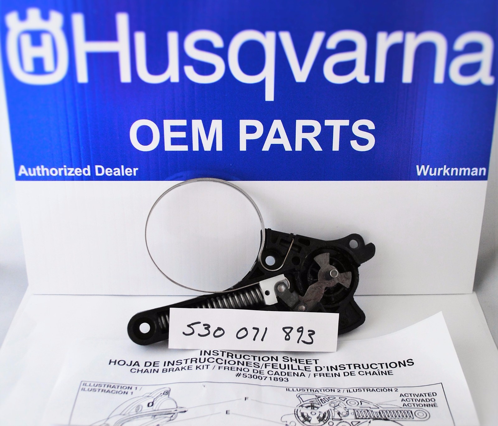 Husqvarna and Poulan 530071893 OEM Chain Brake Kit Chainsaw for sale ...
