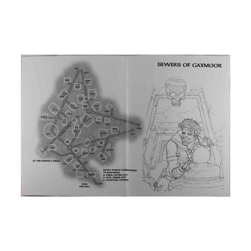 Troll Lord Castles & Crusades Sewers of Gaxmoor Map Bag VG+ | eBay