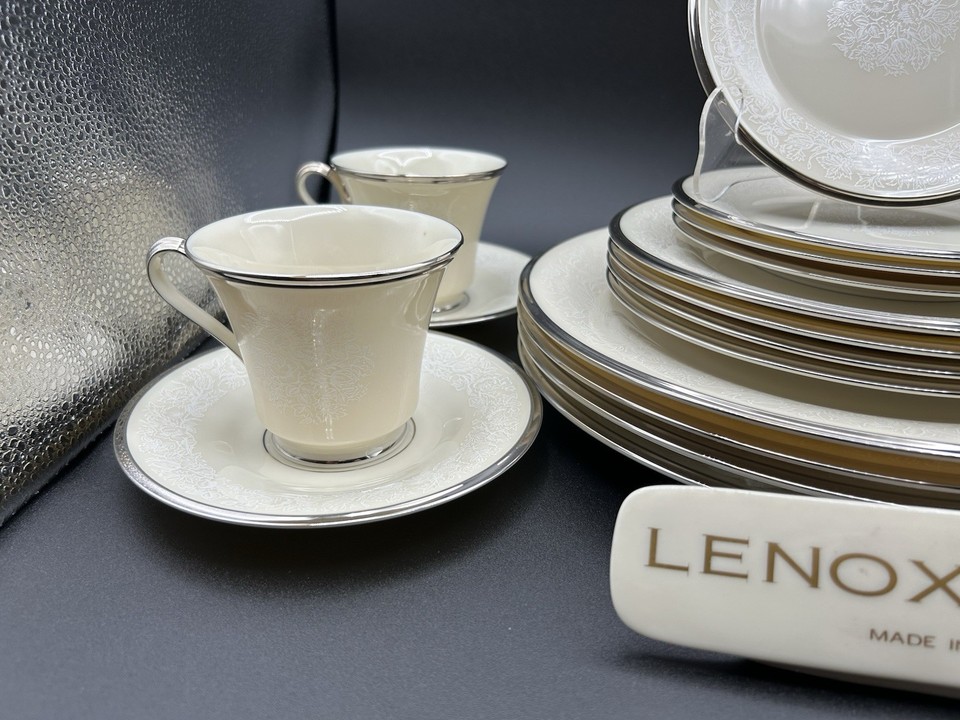 Lenox China Moonspun~(Set of 4)~5 Piece Place Settings~1st Quality ...