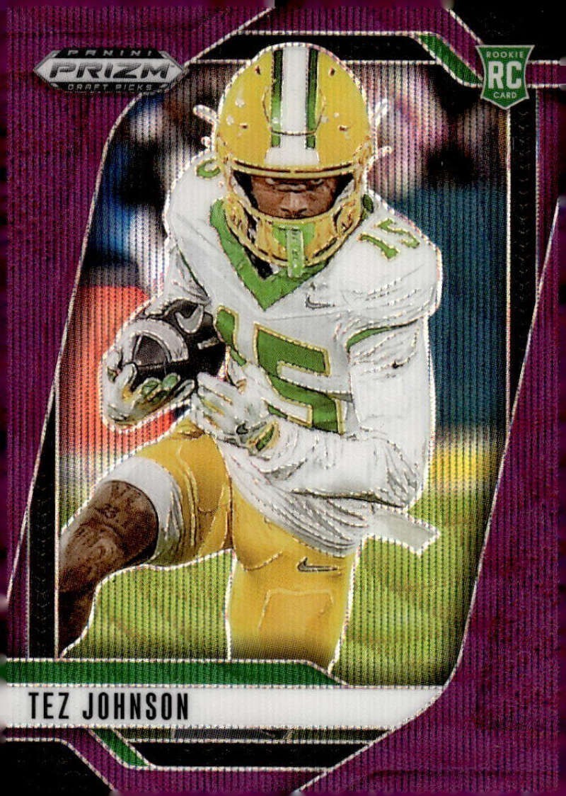2025 Panini Prizm Draft Picks - Tez Johnson #101 Purple Wave Prizm (RC ...